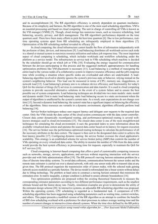 Cloud service analysis using round-robin algorithm for qualityof-service aware task placement ...