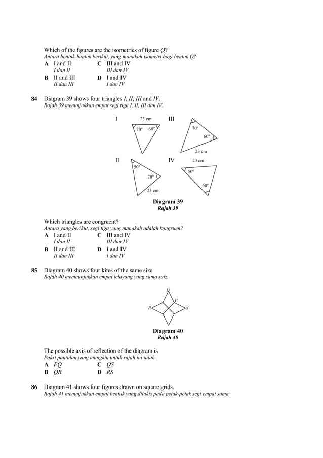 100 soalan Matematik Ting2 | PDF