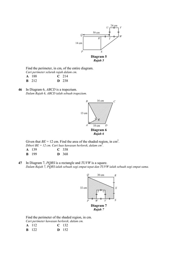 100 soalan Matematik Ting2 | PDF