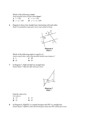 100 Soalan Matematik Ting3 | PDF