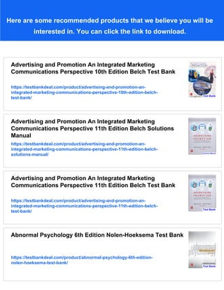 Advertising and Promotion An Integrated Marketing Communications ...