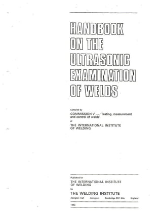 105445395 ut-welds-handbook-international-institute-of-welding | PDF