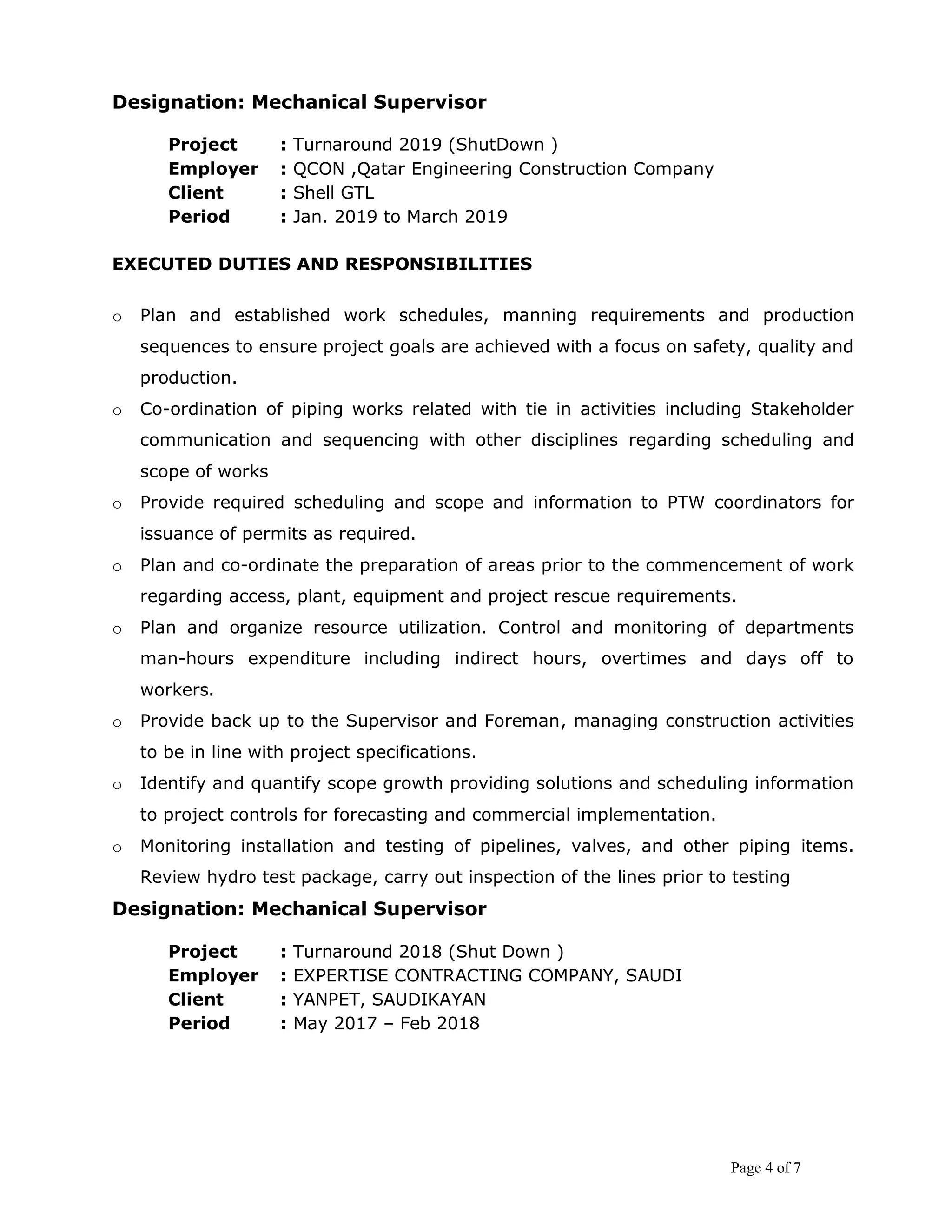 10548-Raju CV 2022.pdf for oil and gasjo | PDF