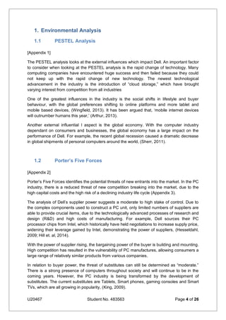 Dell - Strategy Analysis | PDF
