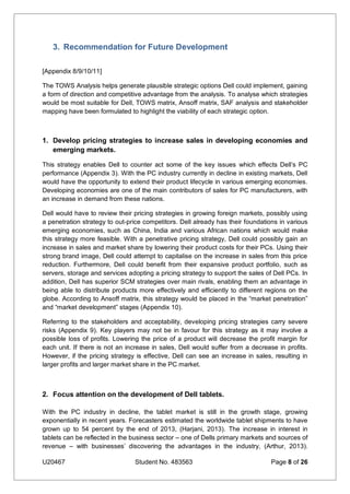 Dell - Strategy Analysis | PDF