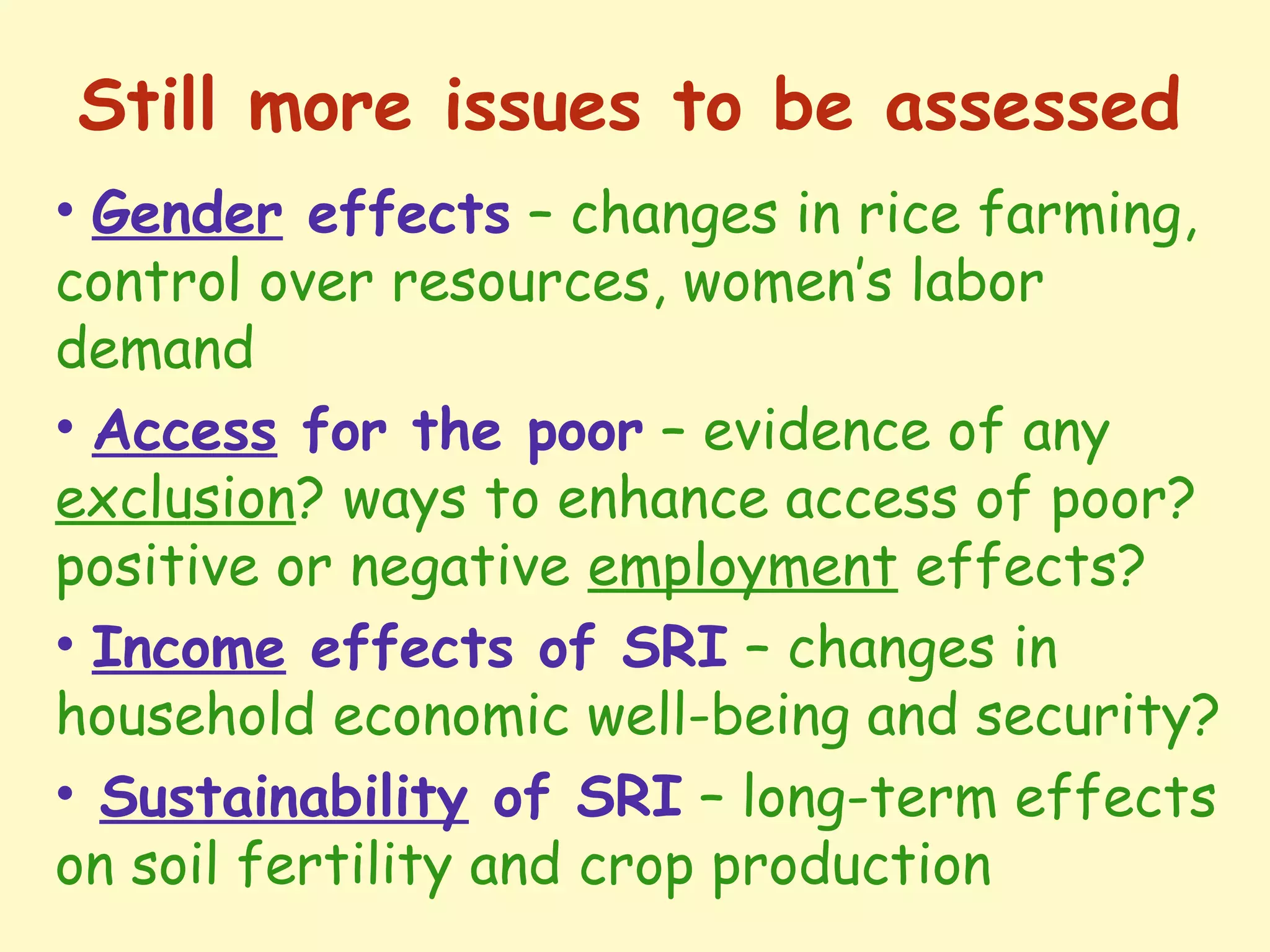 1054 Overview Of Sri System Of Rice Intensification Ppt