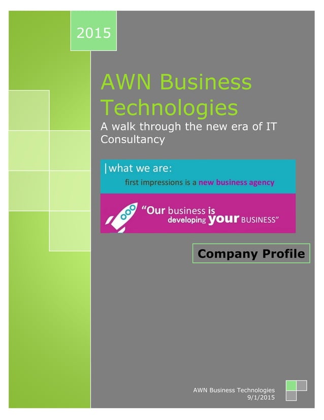 AWN Business Technologies Business Profile | PDF