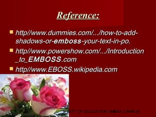 Emboss | PPT