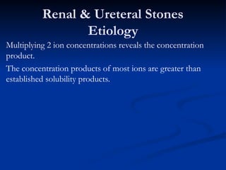 Urolithiasis Surgicals importance and Management | PPT