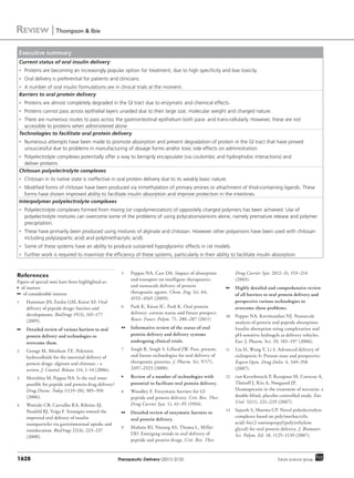 The oral delivery of proteins using interpolymer polyelectrolyte ...