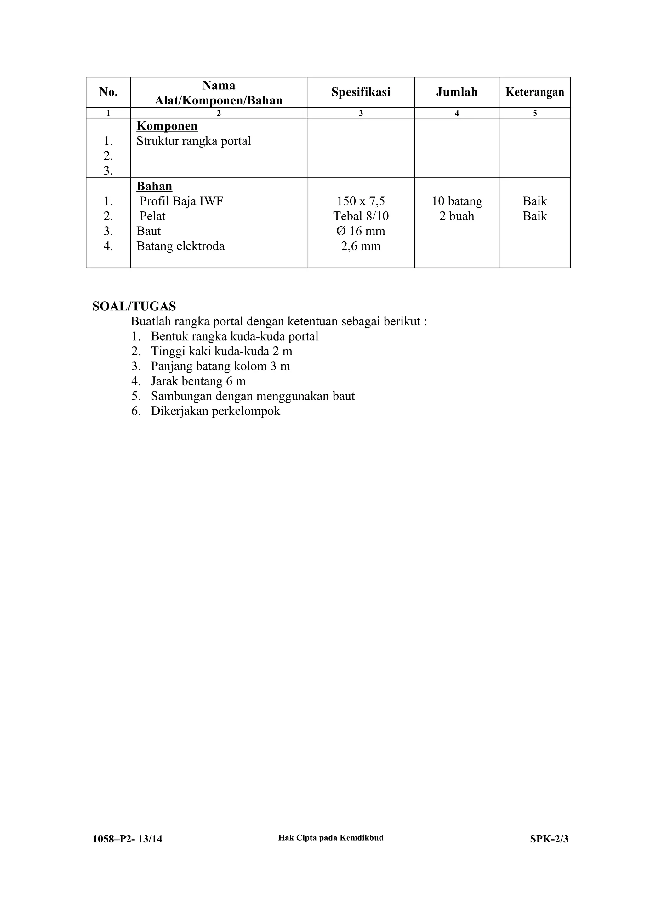 1058 p2-spk-teknik konstruksi baja | PDF