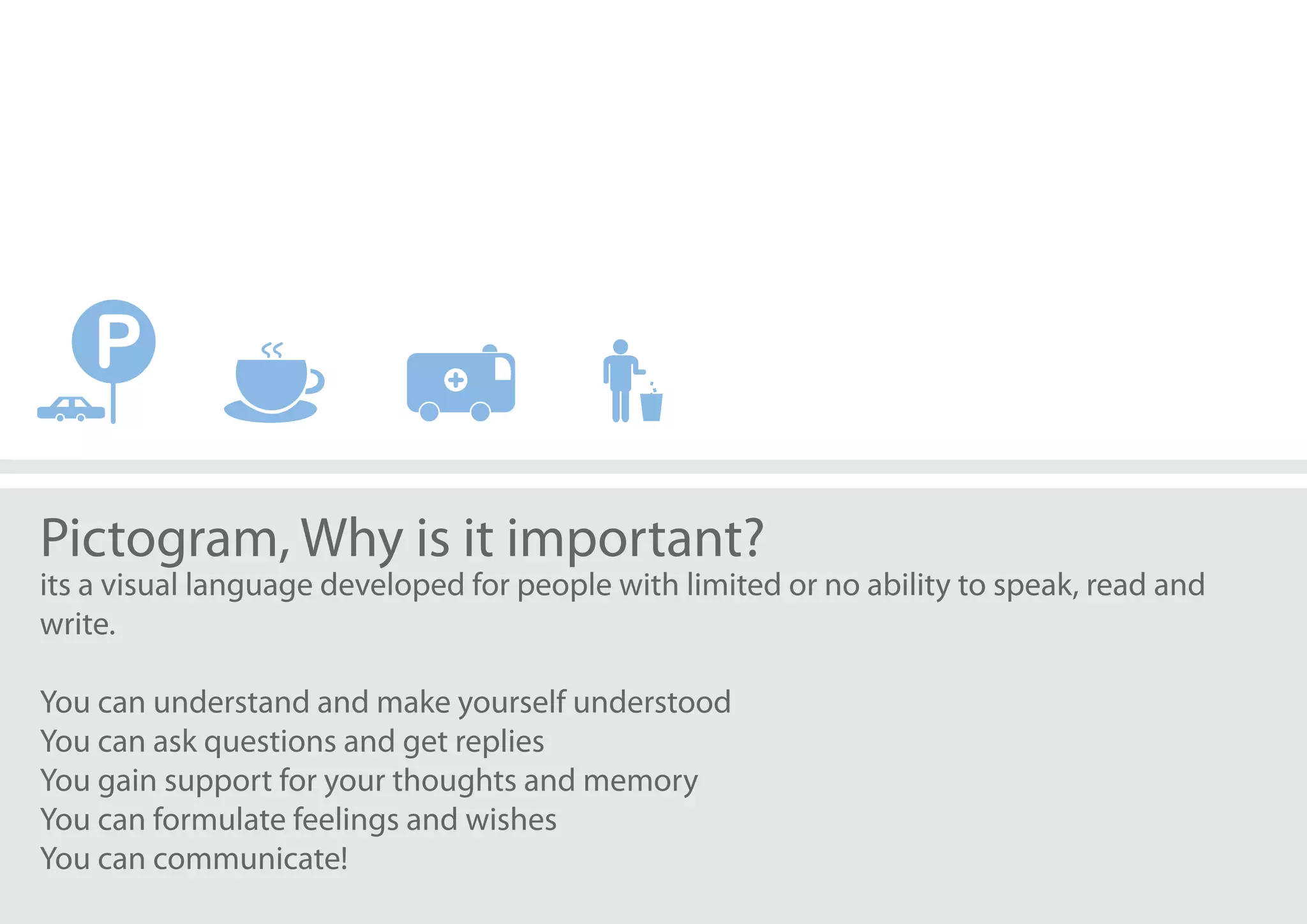 Pictograms for a hospital signage system. | PDF
