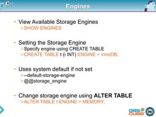 MySQL Architecture and Engine | PPT