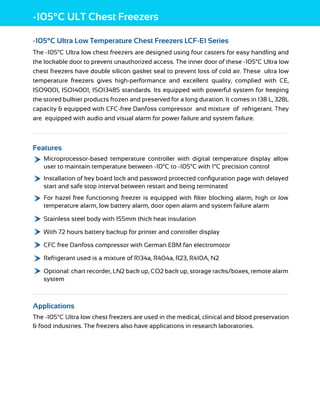 105C-ULT-Chest-Freezers. | PDF