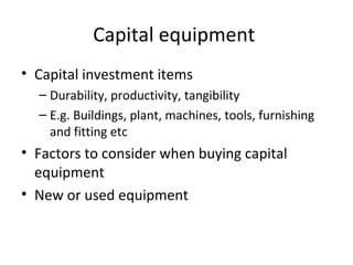 105capital equipment | PPT