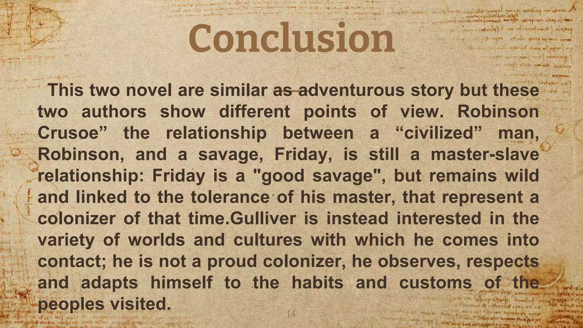 105 Comparison of 'Gulliver's Travels'and 'Robinson Crusoe'.pptx