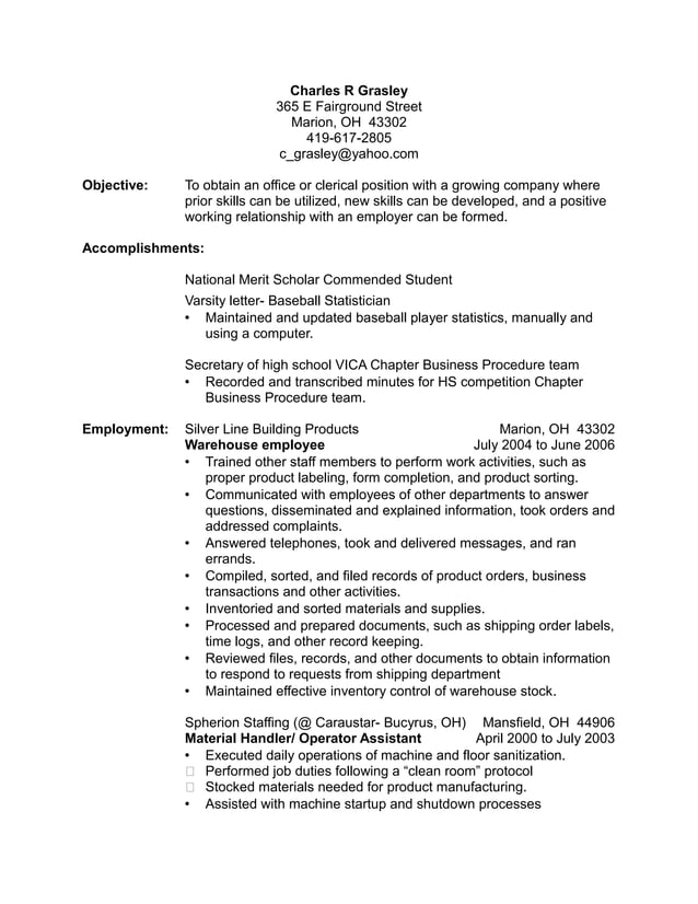 chuck resume | PDF