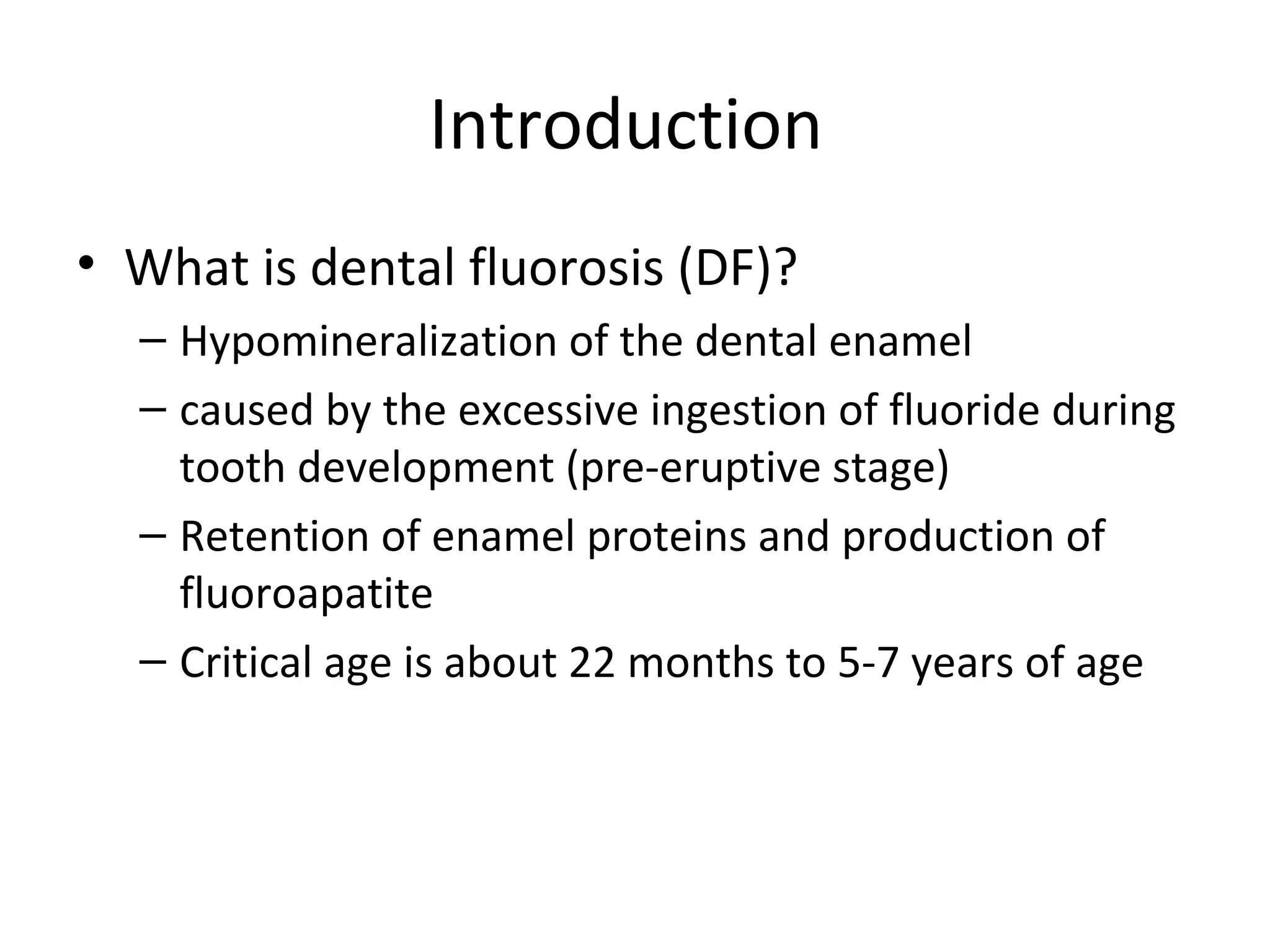 Dental Fluorosis | PPT