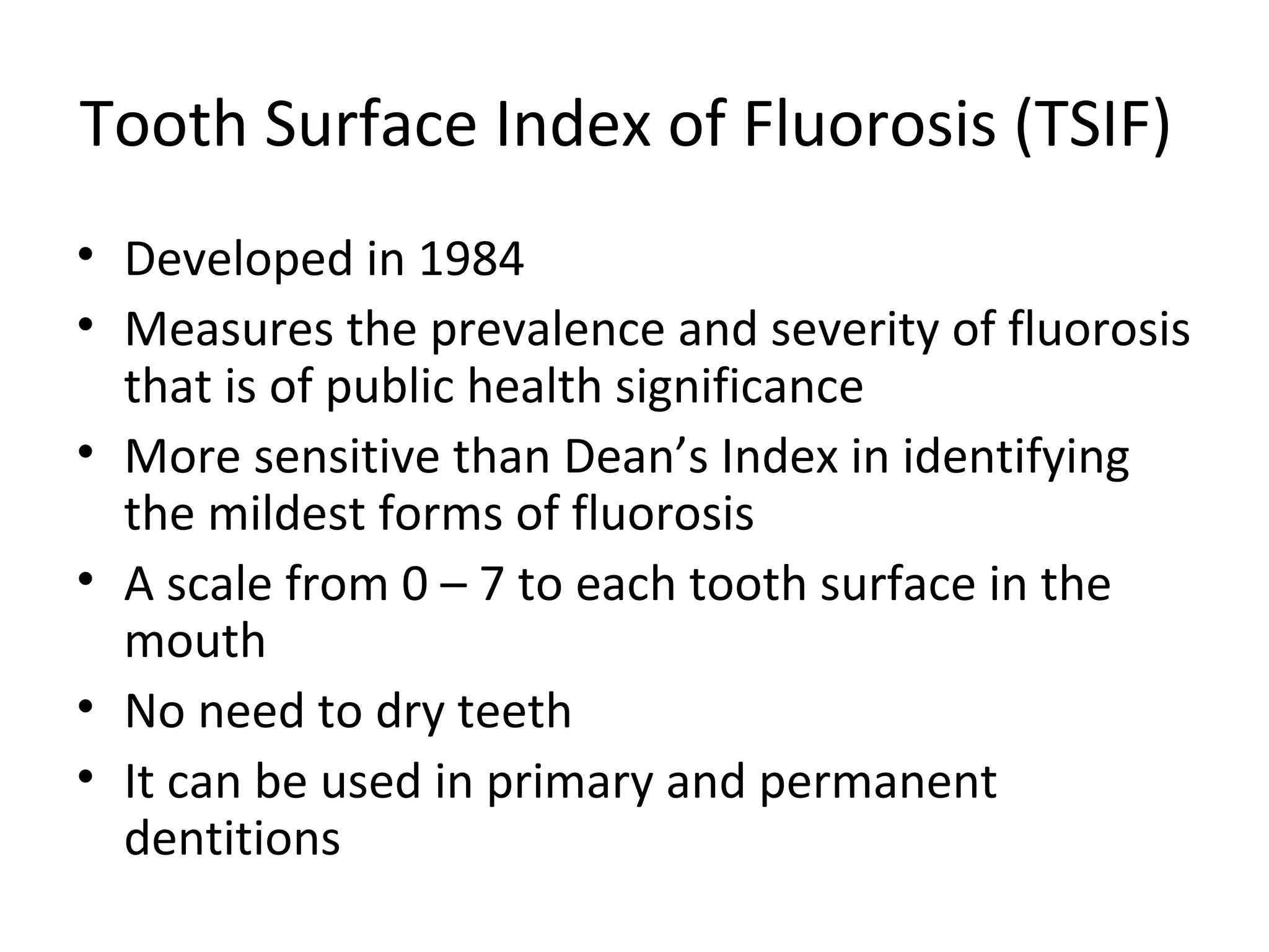 Dental Fluorosis | PPT