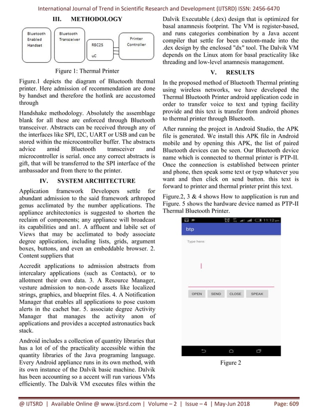 Effective Printing Text using Bluetooth Technology from Android Application | PDF