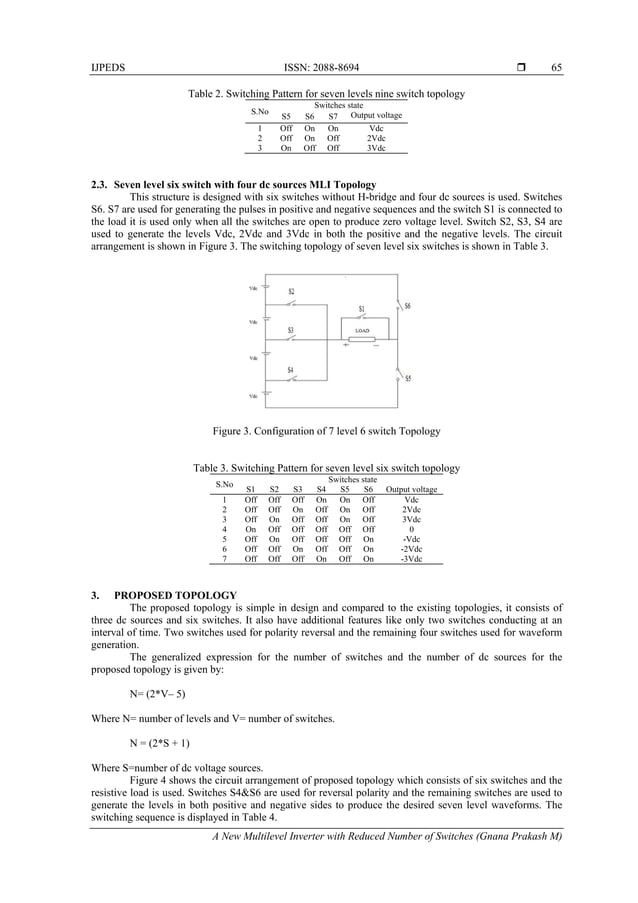 A New Multilevel Inverter with Reduced Number of Switches | PDF