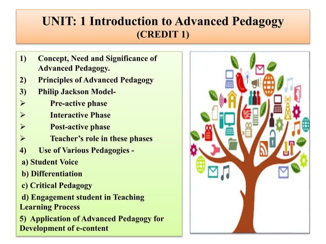 BED:105: Advanced Pedagogy & Application of ICT - Orientation | PPTX | Professional School ...