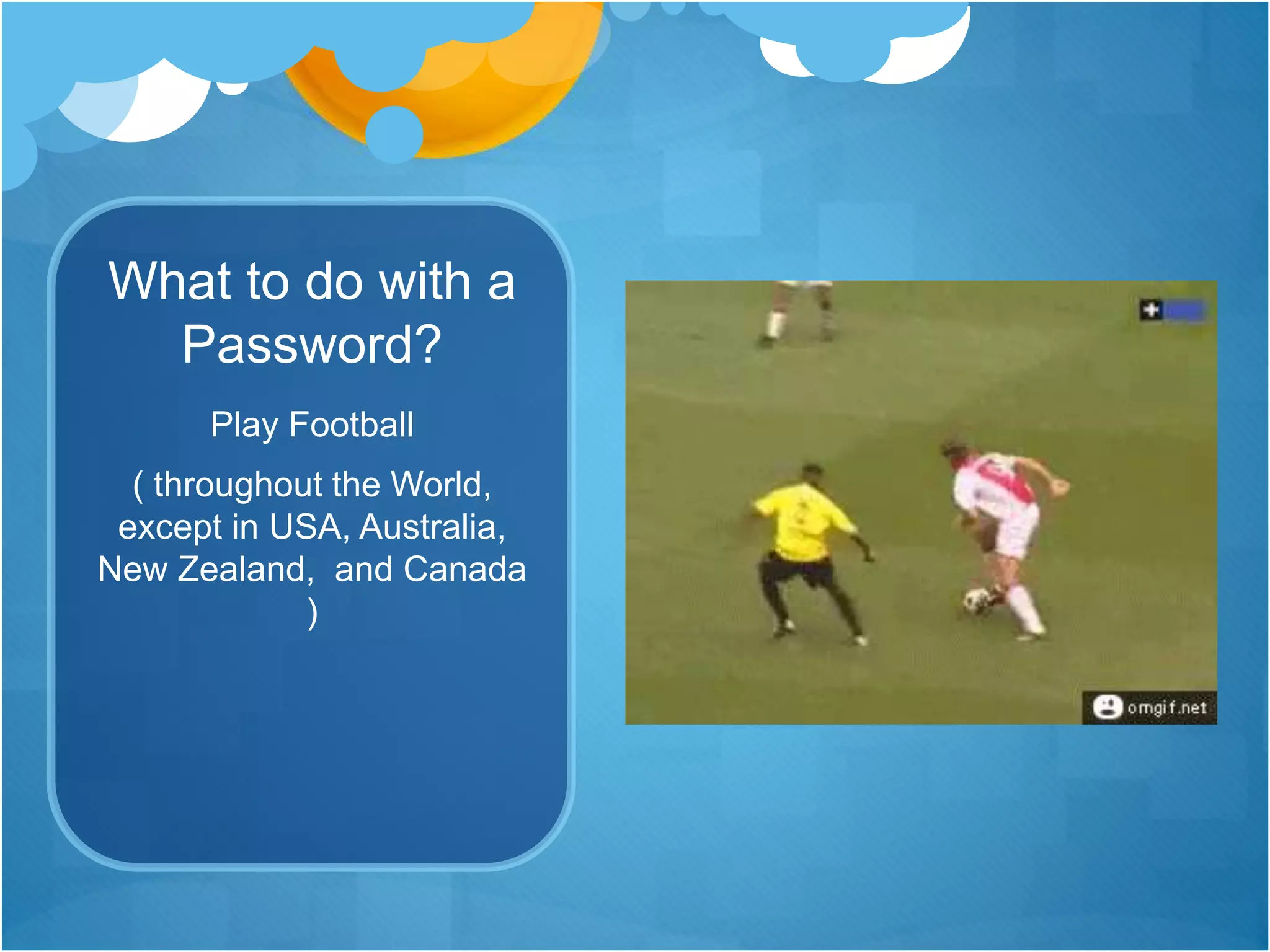 Password-Based Football | PPTX