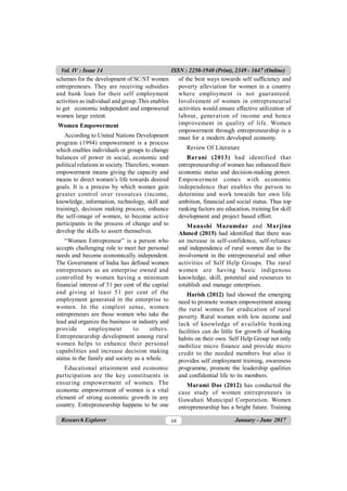 WOMEN EMPOWERMENT AND ENTREPRENEURSHIP THROUGH TAHDCO IN ...