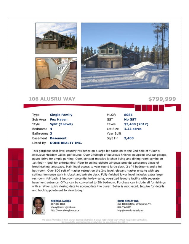 106 alusru-way-fox-haven-yukon-www.domerealty.ca | Bath and Shower ...