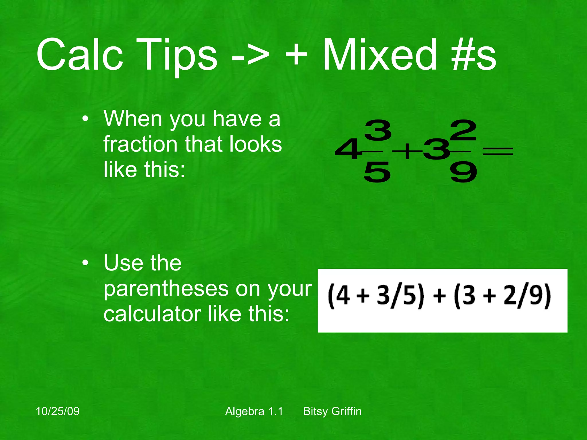 106 Rationals Lesson | PPT