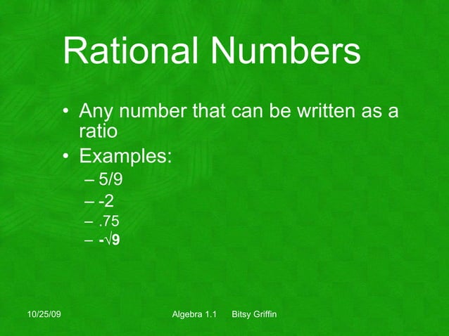 106 Rationals Lesson | PPT