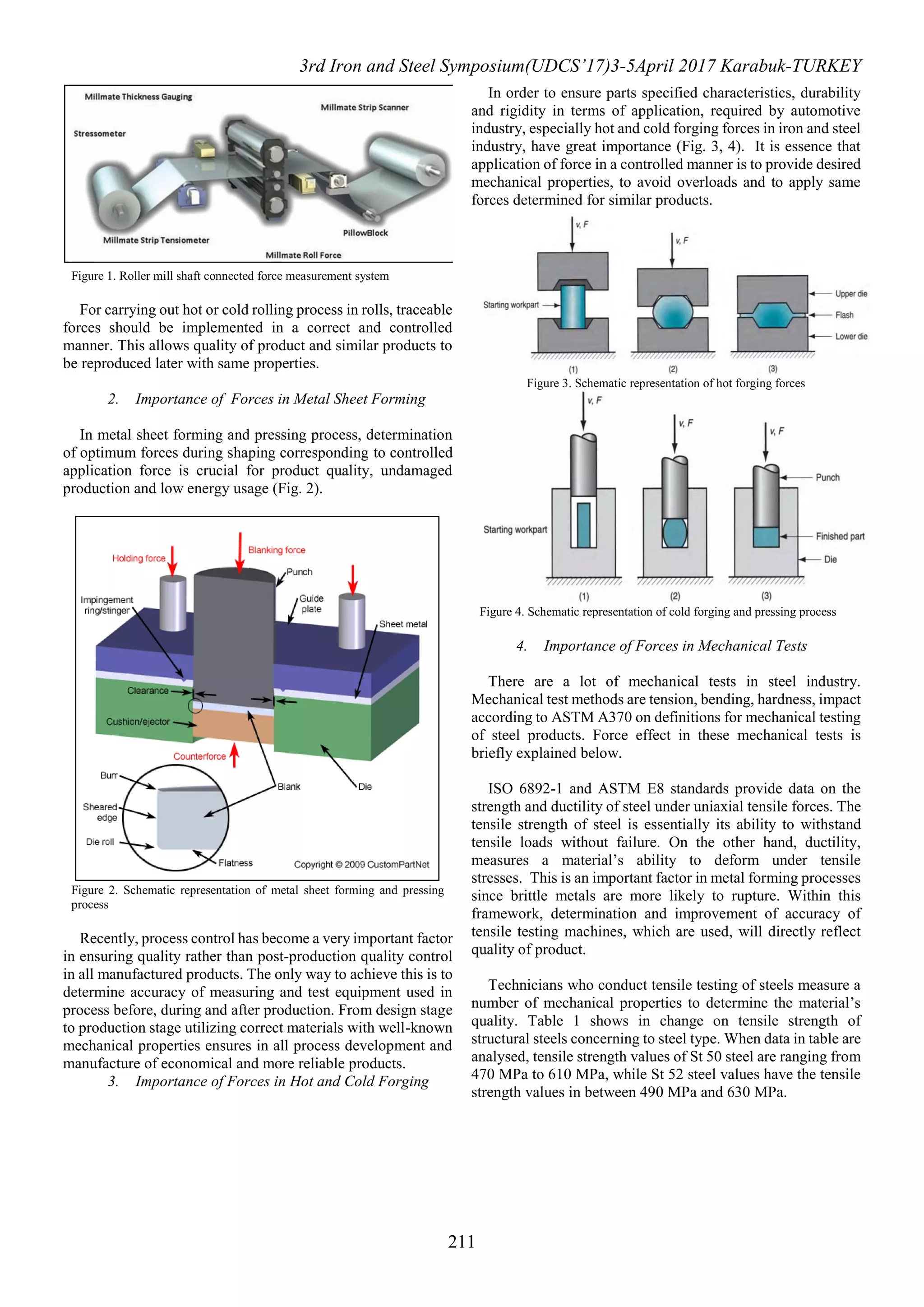 Importance of Force Measurements and Their Traceability in Steel ...
