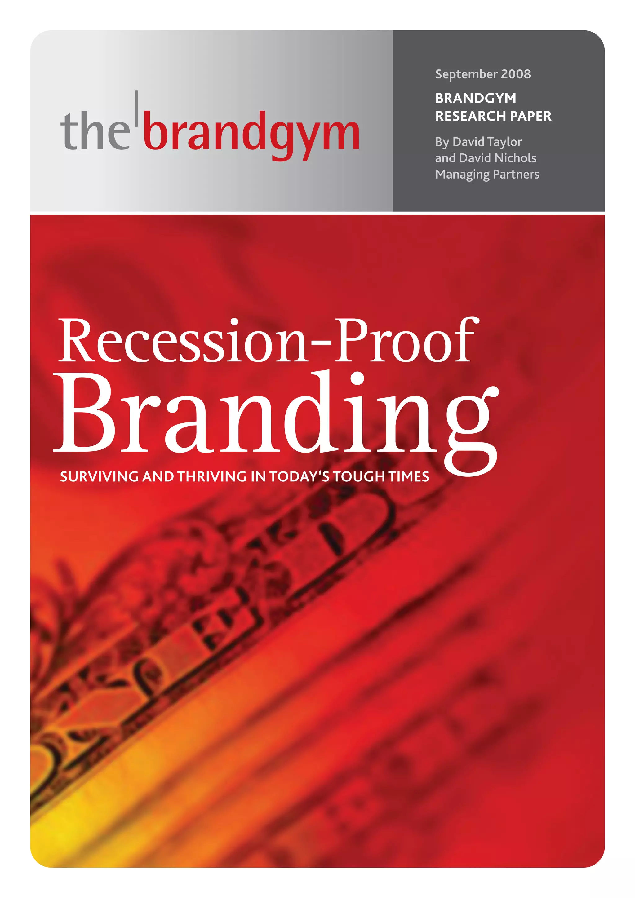 Recession-Proof Branding | PDF