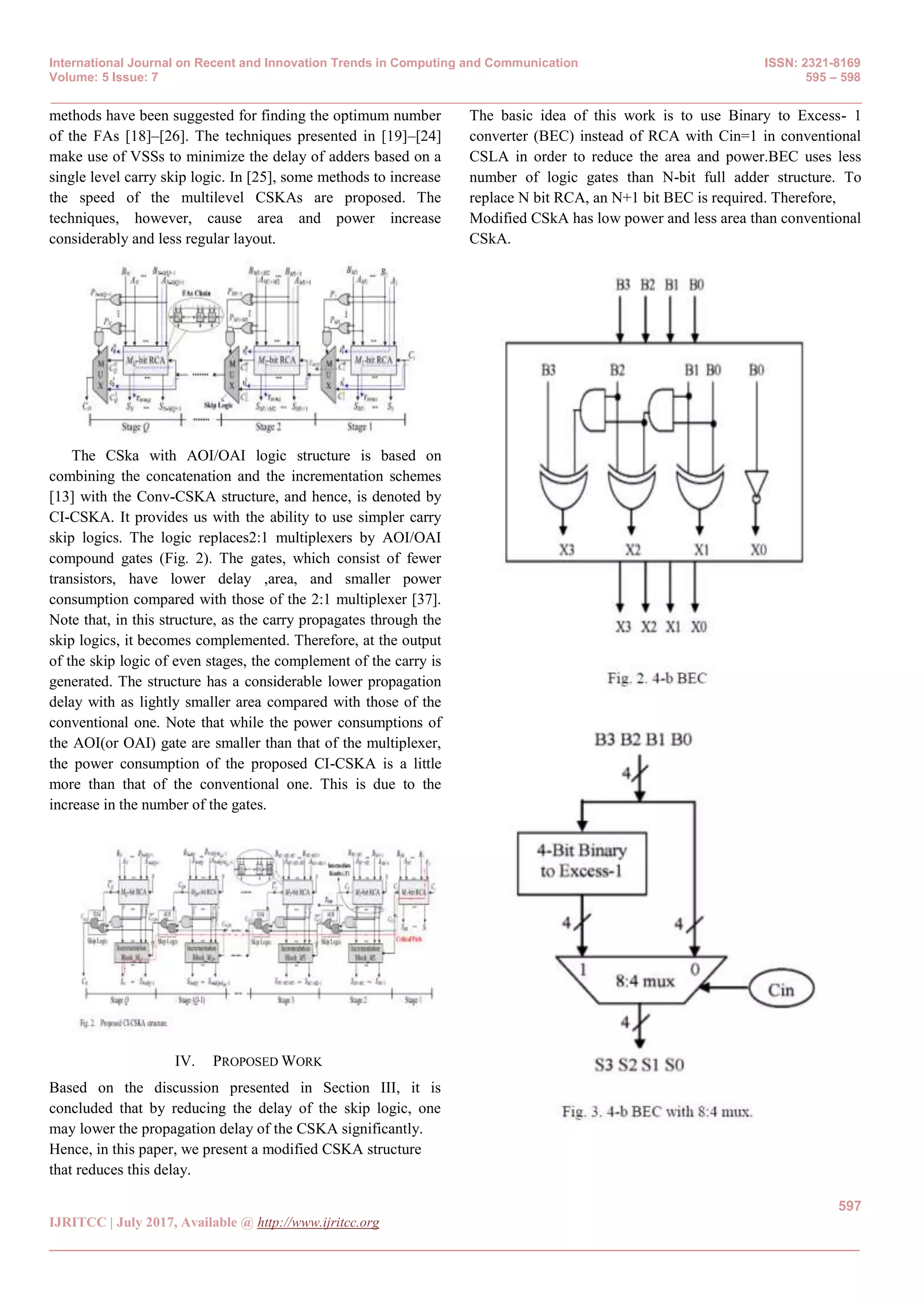 High Speed And Low Power Consumption Carry Skip Adder Using Binary To Excess One Converter Pdf