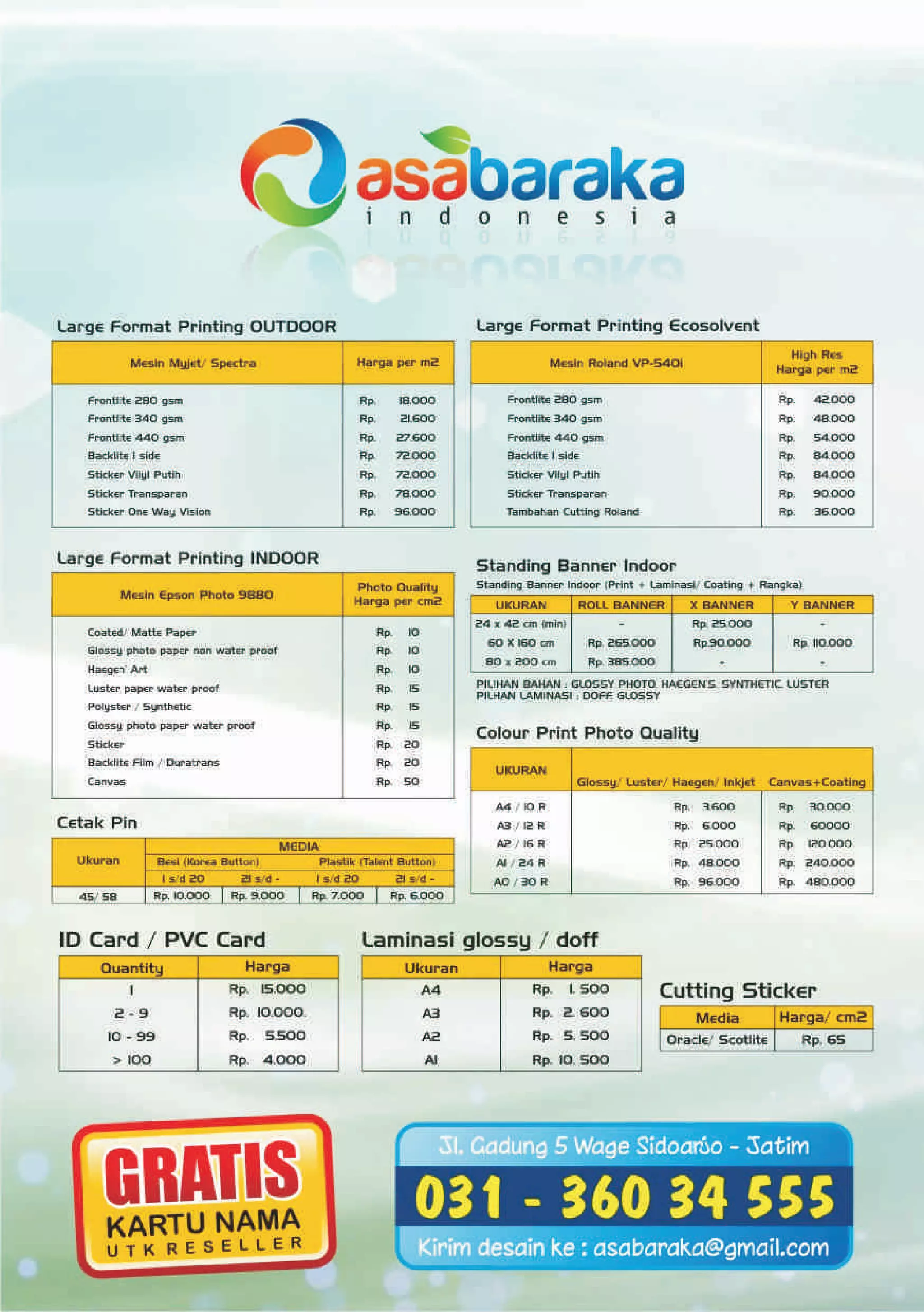 BROSUR Asabaraka-BITMAP | PDF