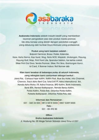 BROSUR Asabaraka-BITMAP | PDF