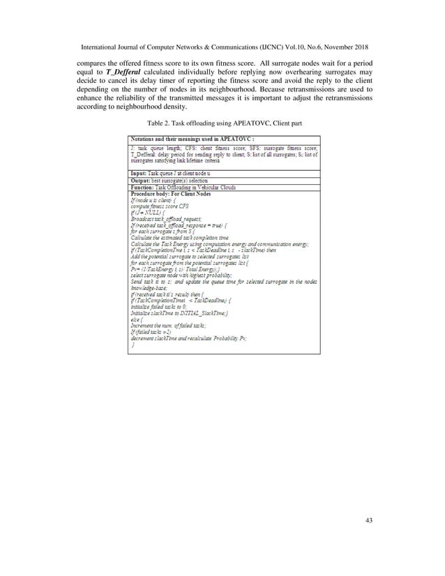 SCALABLE AND ENERGY EFFICIENT TASK OFFLOADING SCHEMES FOR VEHICULAR CLOUD COMPUTING | PDF