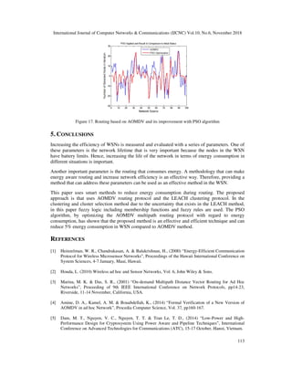 IMPROVEMENT of MULTIPLE ROUTING BASED on FUZZY CLUSTERING and PSO ALGORITHM IN WSNS TO REDUCE ...