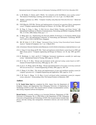 DEVELOPING A FRAMEWORK FOR ONLINE PRACTICE EXAMINATION AND AUTOMATED SCORE GENERATION | PDF