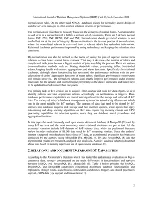 Database Systems Performance Evaluation for IoT Applications | PDF