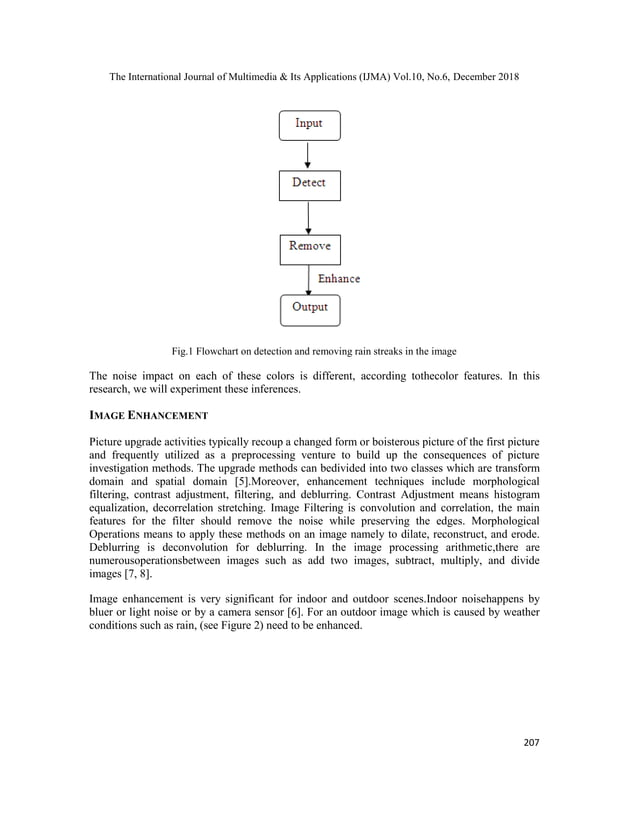 REMOVING RAIN STREAKS FROM SINGLE IMAGES USING TOTAL VARIATION | PDF