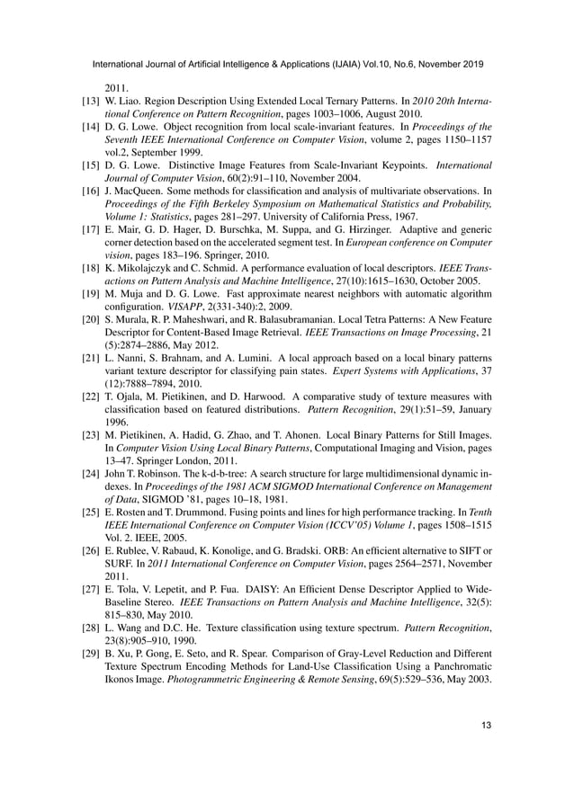 2d Features Based Detector And Descriptor Selection System For