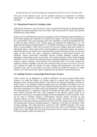 ROBOT BASED INTERACTIVE GAME FOR TEACHING ARABIC SPELLING | PDF