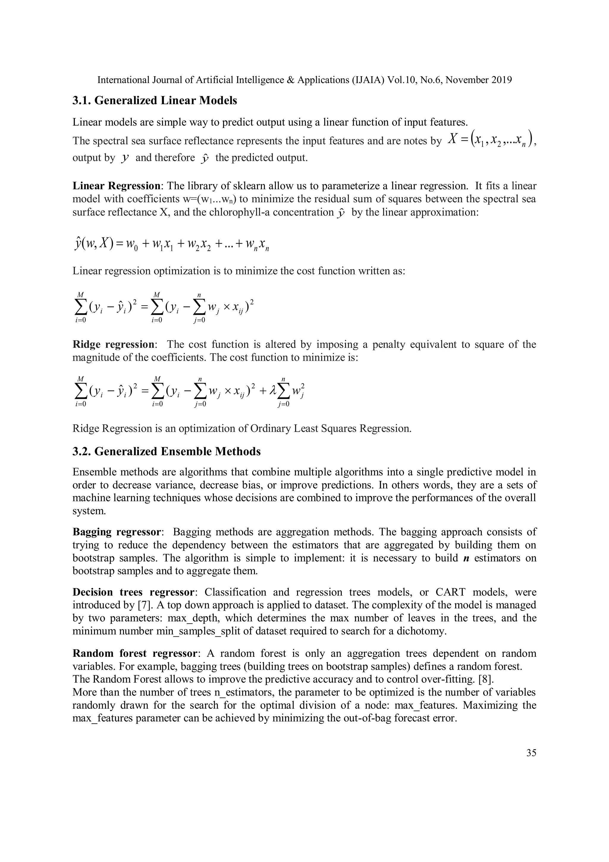 MODELING THE CHLOROPHYLL-A FROM SEA SURFACE REFLECTANCE IN WEST AFRICA BY DEEP LEARNING METHODS ...