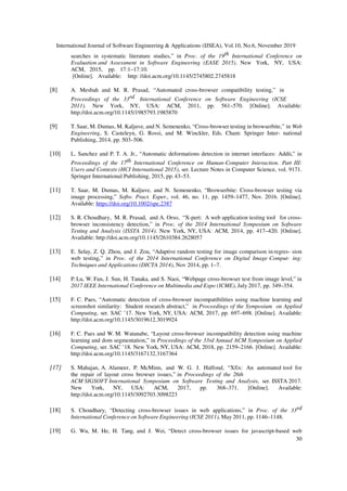 Towards Cross-browser Incompatibilities Detection: Asystematic Literature Review | PDF