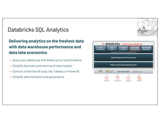 Building Lakehouses on Delta Lake with SQL Analytics Primer | PDF
