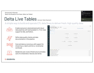 Building Lakehouses on Delta Lake with SQL Analytics Primer | PDF