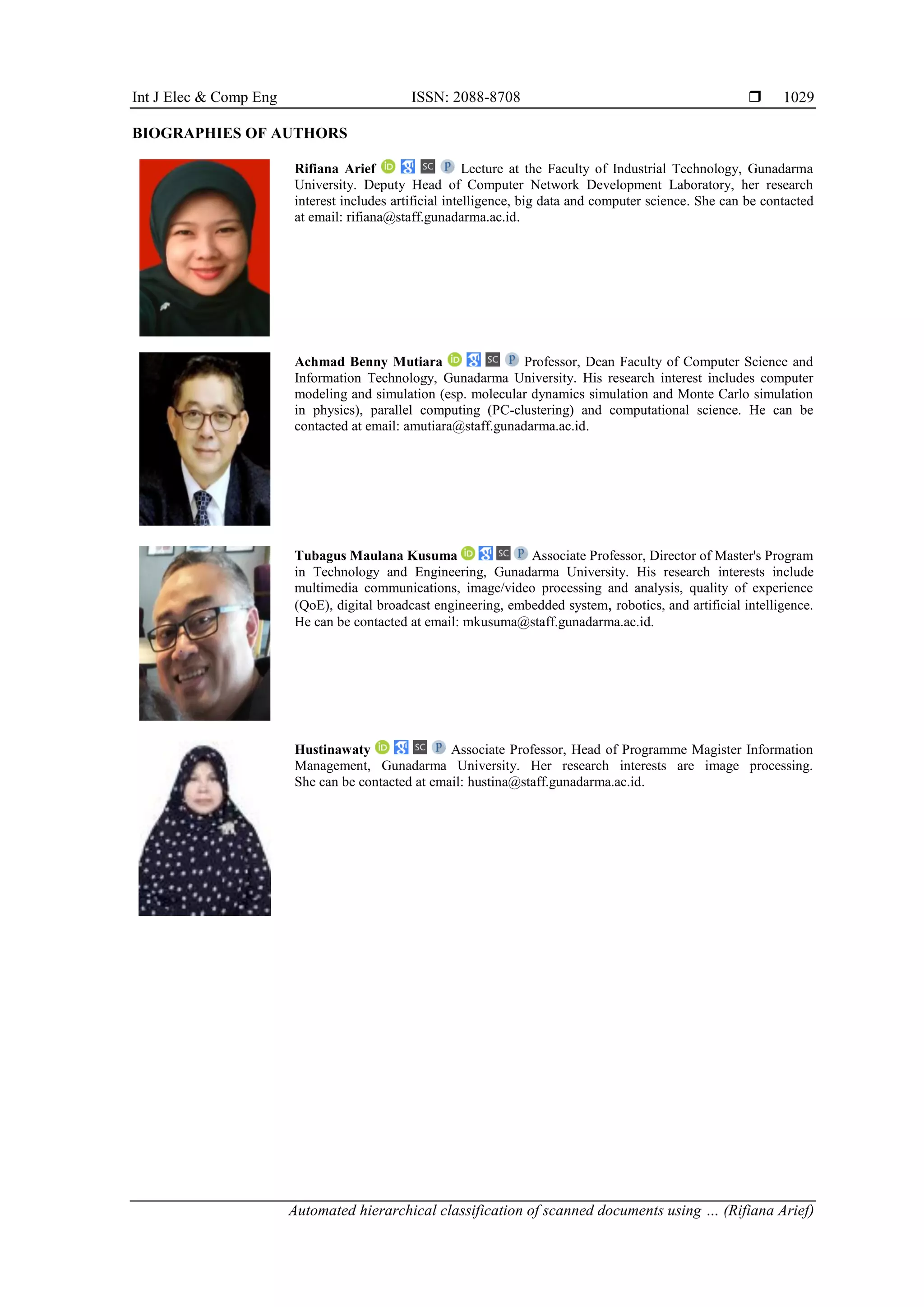 Automated Hierarchical Classification Of Scanned Documents Using Convolutional Neural Network