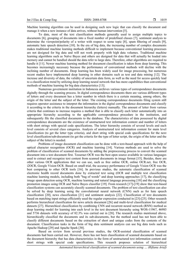 Automated hierarchical classification of scanned documents using convolutional neural network ...