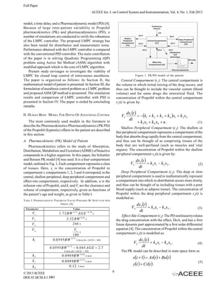 Linear Model Predictive Controller for Closed-Loop Control of Intravenous Anesthesia with Time ...